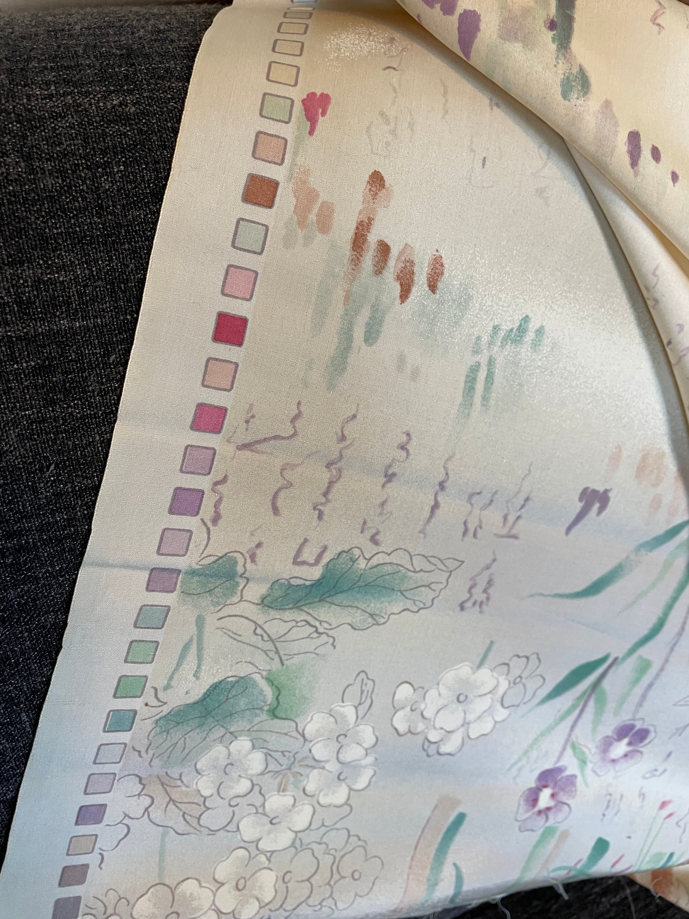 Clarence House "paravent Japonais" Kazumi Hand Printed Silk - 5.5 Yd ...