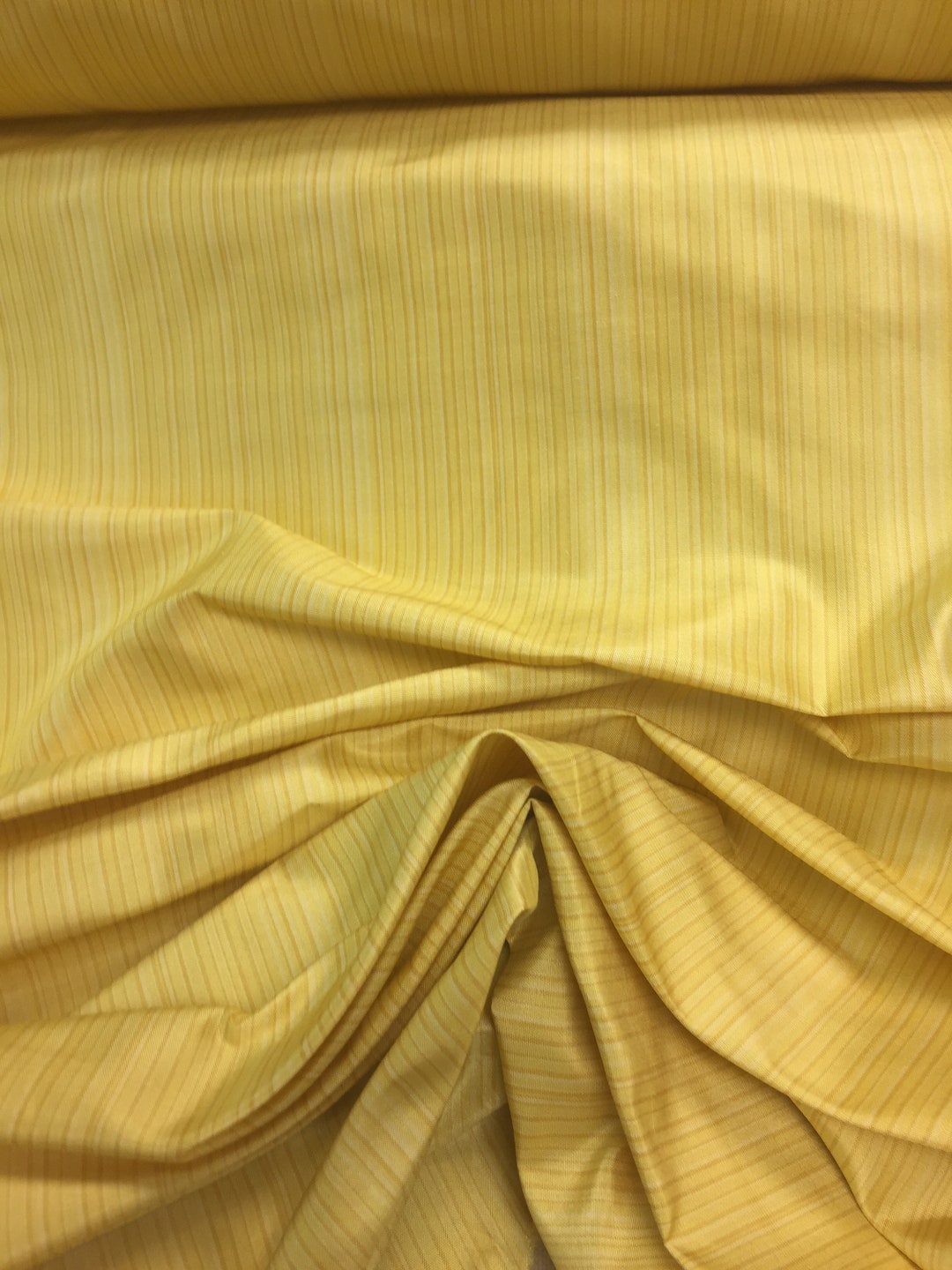 CHRISTOPHER NORMAN Silk Strié Taffeta in Sunshine Yellow - by the Yard ...
