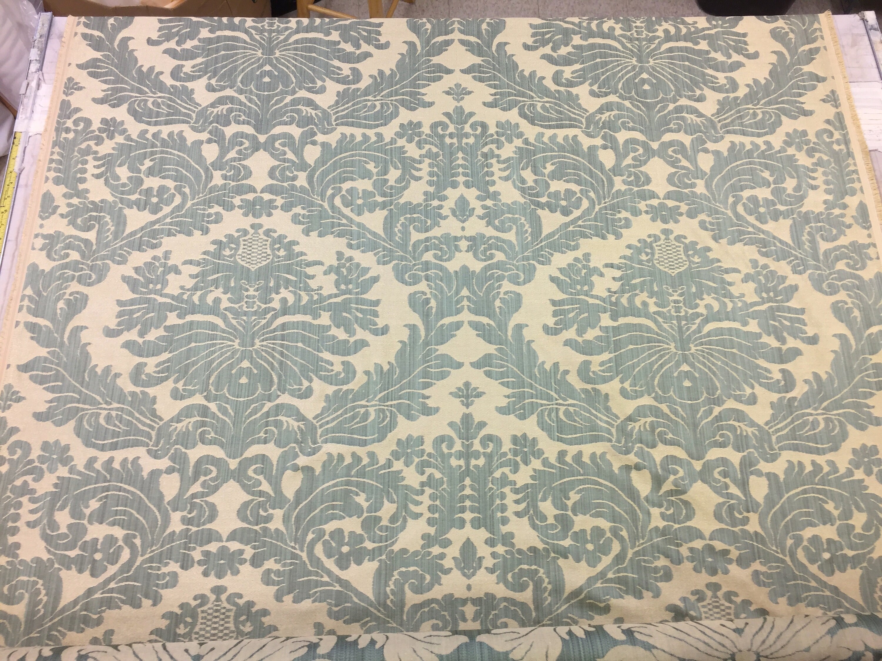 SCALAMANDRE "georgian Damask" in Green/wheat - by the Yard - Etsy