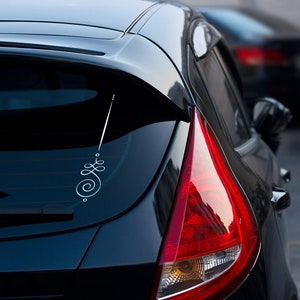 Simple Minimal Unalome Boho Car Decal Laptop Vinyl Yoga Sticker ...