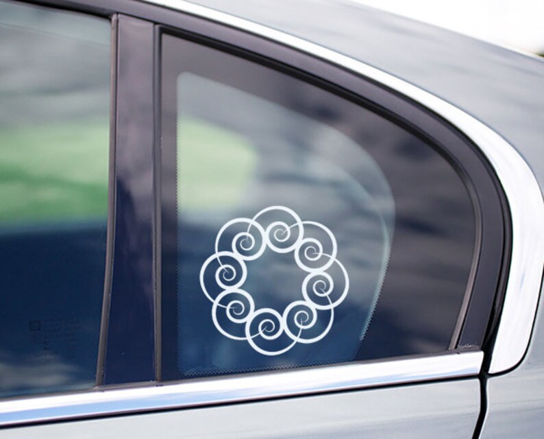 Mandala Car Decal Golden Ratio Fibonacci Spiral Boho Simple - Etsy UK