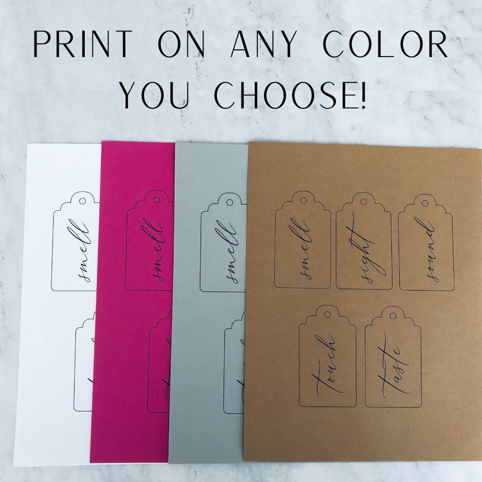 5 Senses Card Set Being With You Makes Perfect Sense I - Etsy