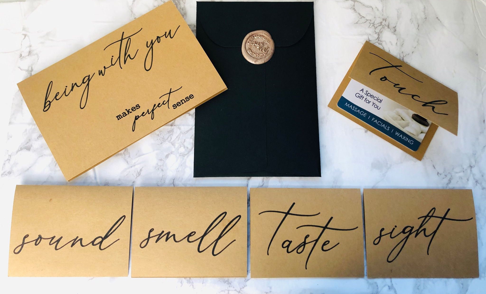 5 Senses Card Set Being with you makes perfect sense Gift | Etsy