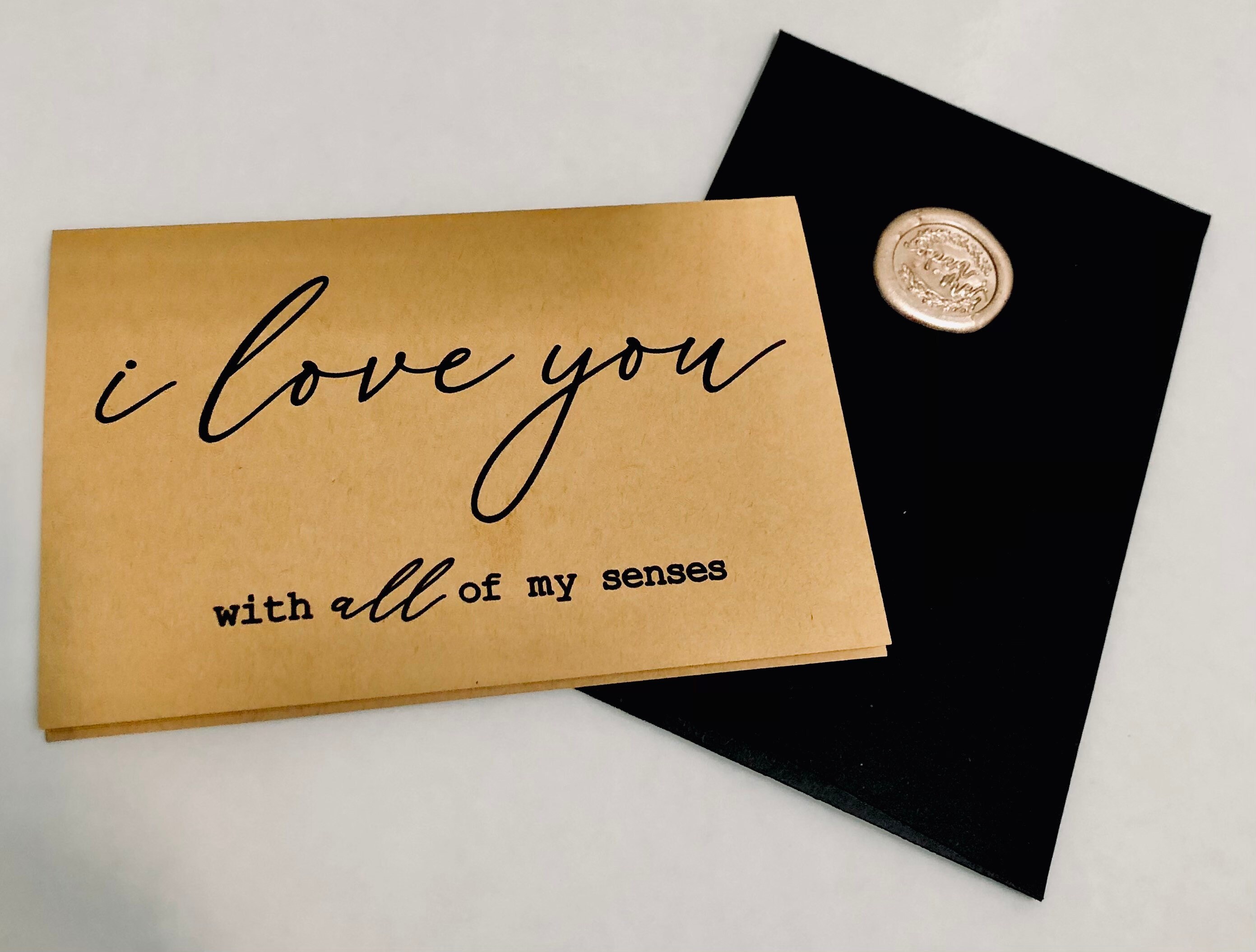 5 Senses Card Set Being with you makes perfect sense I | Etsy