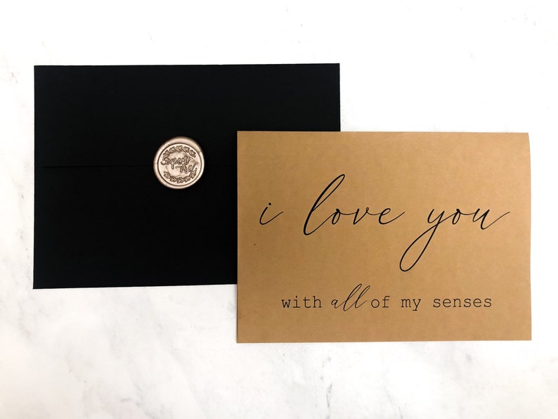 5 Senses Card Set Being With You Makes Perfect Sense I | Etsy