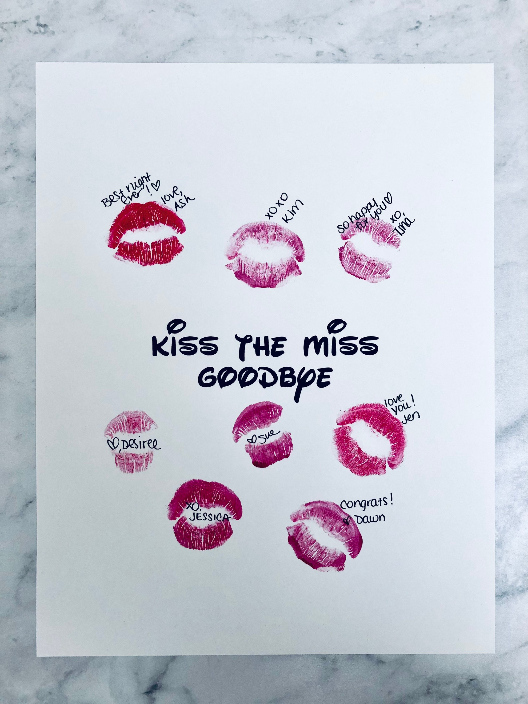 Kiss the Miss Goodbye Print INSTANT Digital Download - Etsy