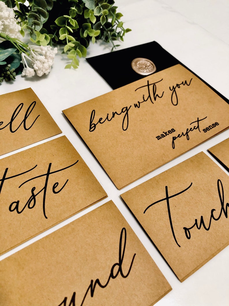 5 Senses Card Set Being with you makes perfect sense Gift | Etsy