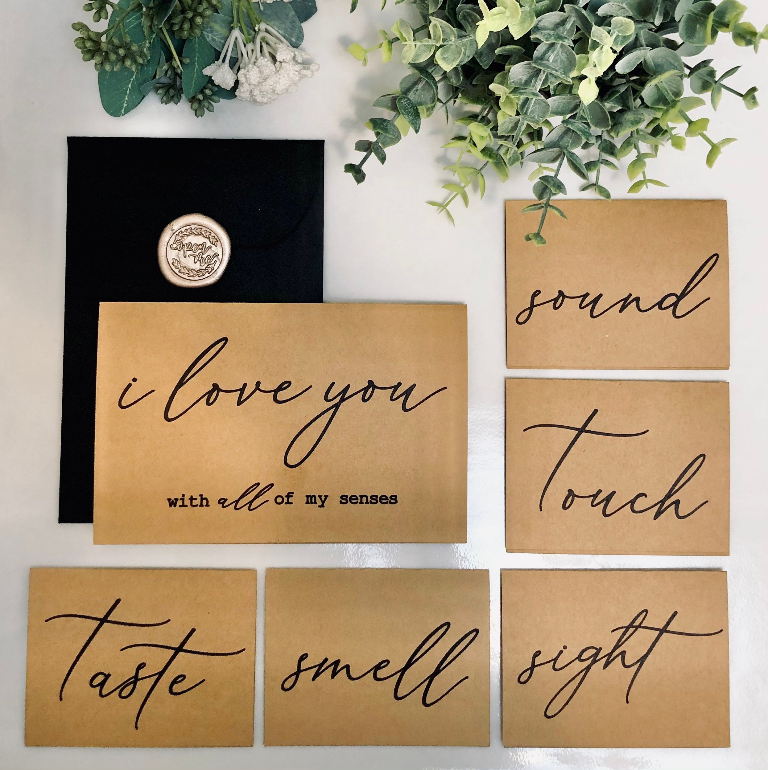 5 Senses Card Set Being with you makes perfect sense I | Etsy