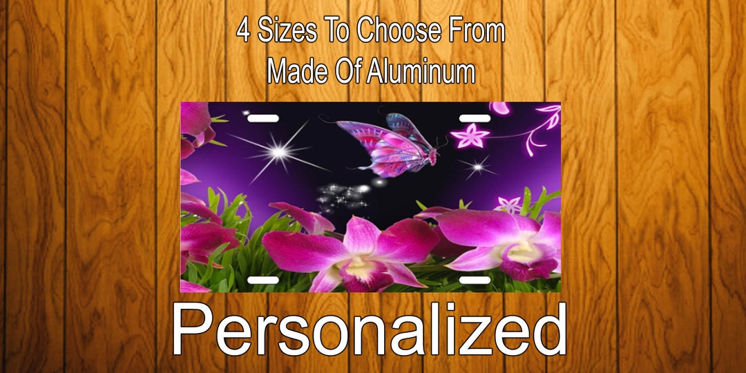 Personalized Butterfly License Plate, Insects License Plate, 4 Sizes - Etsy