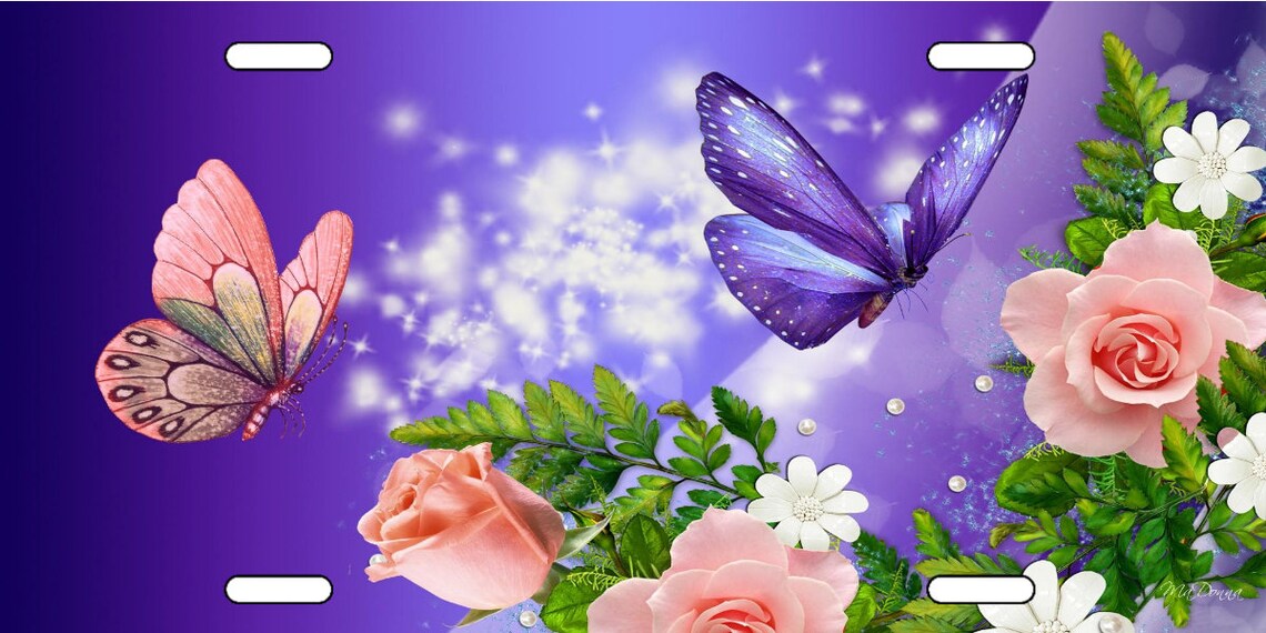 Purple Butterfly Vanity License Plate Butterflies, Outdoors, Wild Life ...