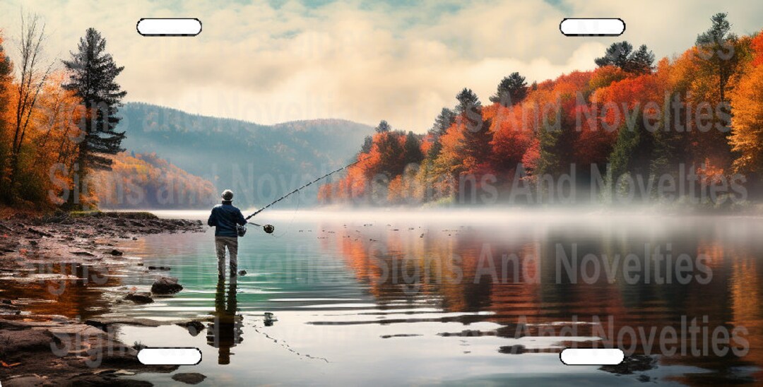 Fly Fishing License Plate | Bicycle License Plate | Golfcart ...