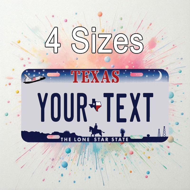 Texas License Plate - Etsy