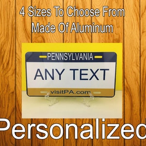 Pennsylvania License Plate - Novelty License Plate - Pa Vanity License ...