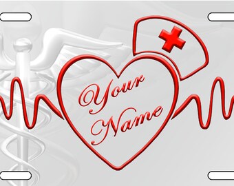Nurse License Plate | Etsy