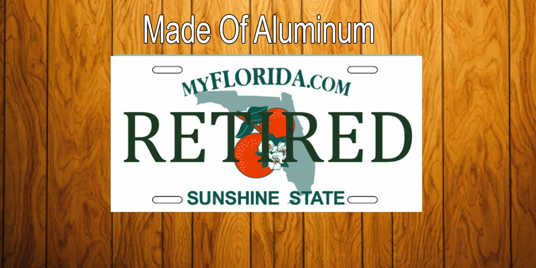 FLORIDA License Plate - Retired License Plate - Novelty License Plate ...
