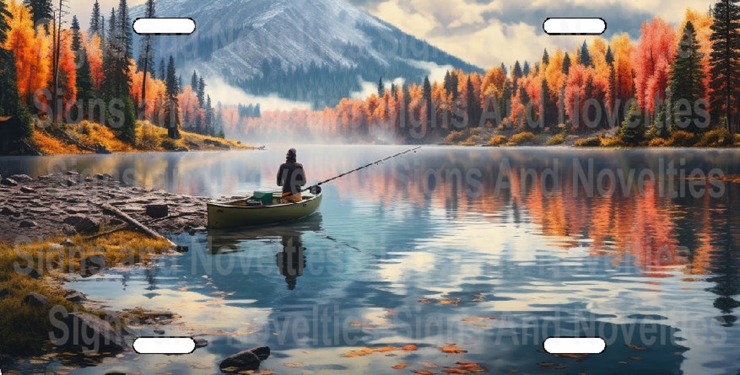 Fly Fishing License Plate | Bicycle License Plate | Golfcart ...