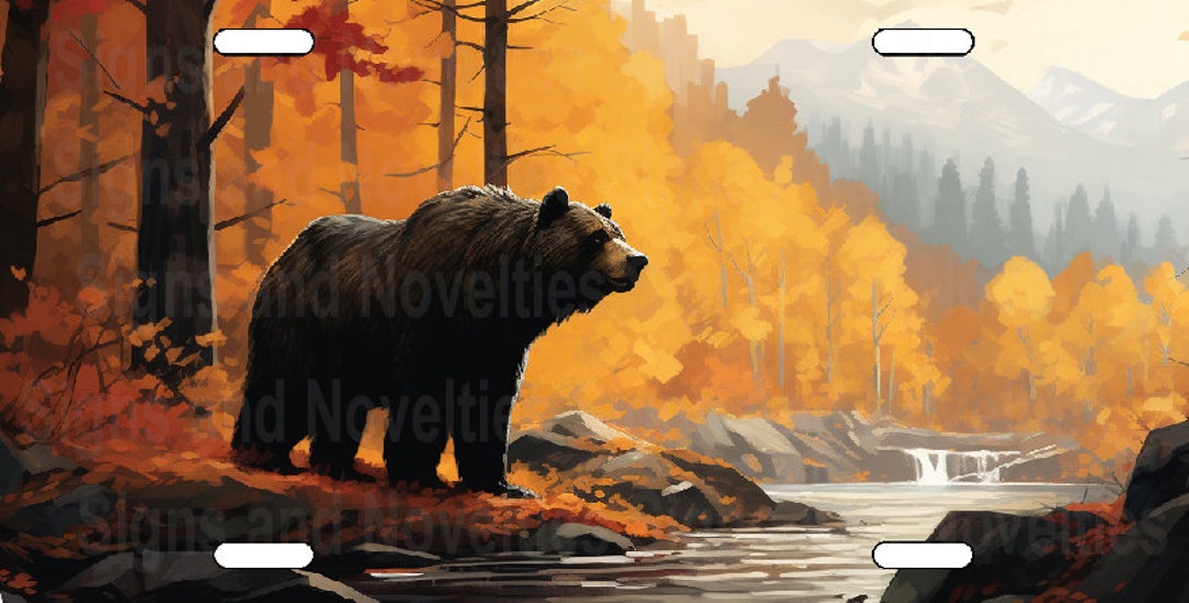 BEAR License Plate | Bicycle License Plate | Golfcart | Motorcycle ...