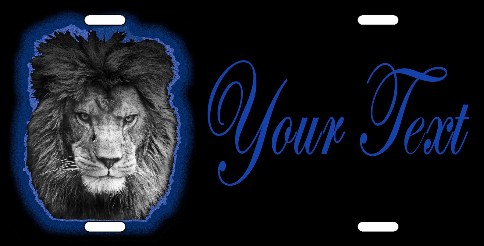 Lion Personalized License Plate, Wild Animal License Plate Any Text ...