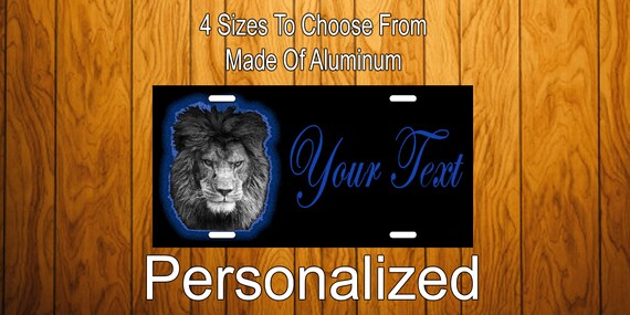 Lion Personalized License Plate Wild Animal License Plate Any - Etsy
