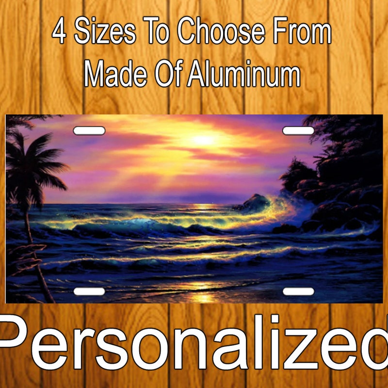 Ocean License Plate Frame - Etsy