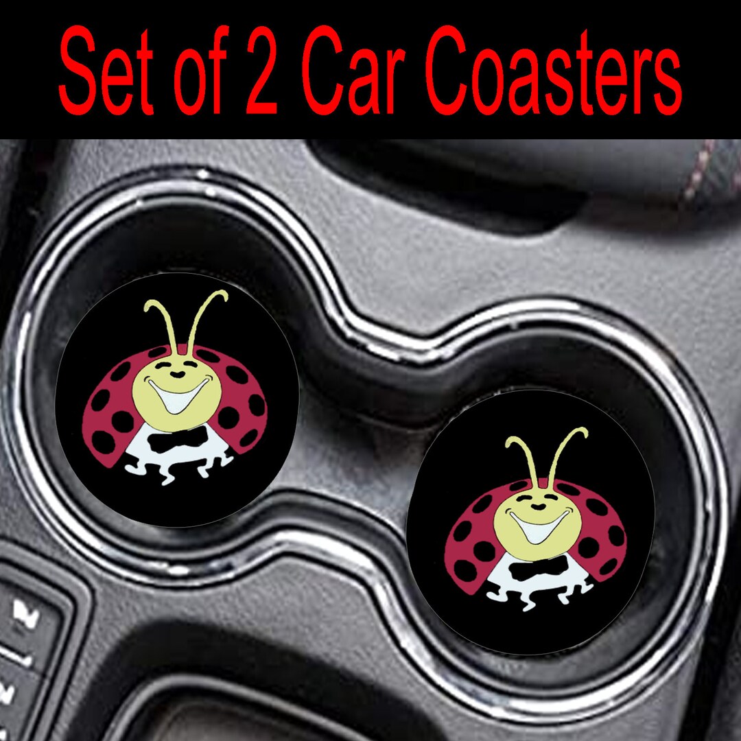 Car Coaster Vintage VW - Ladybug Car Coasters-- - Nostalgic Gift - Etsy