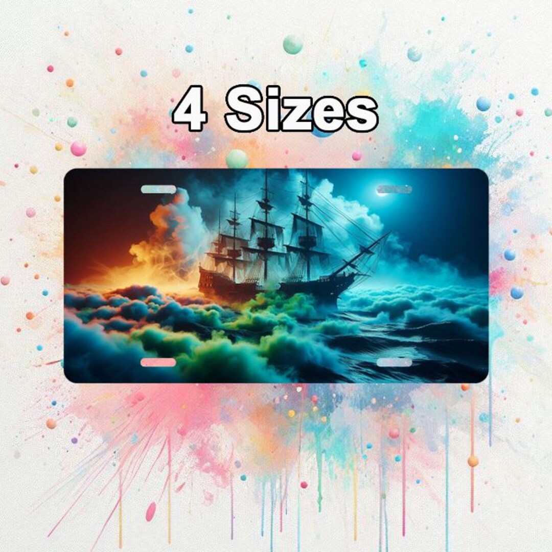 Pirate Ship License Plate Automobile ATV Bicycle Novelty Plate - Etsy