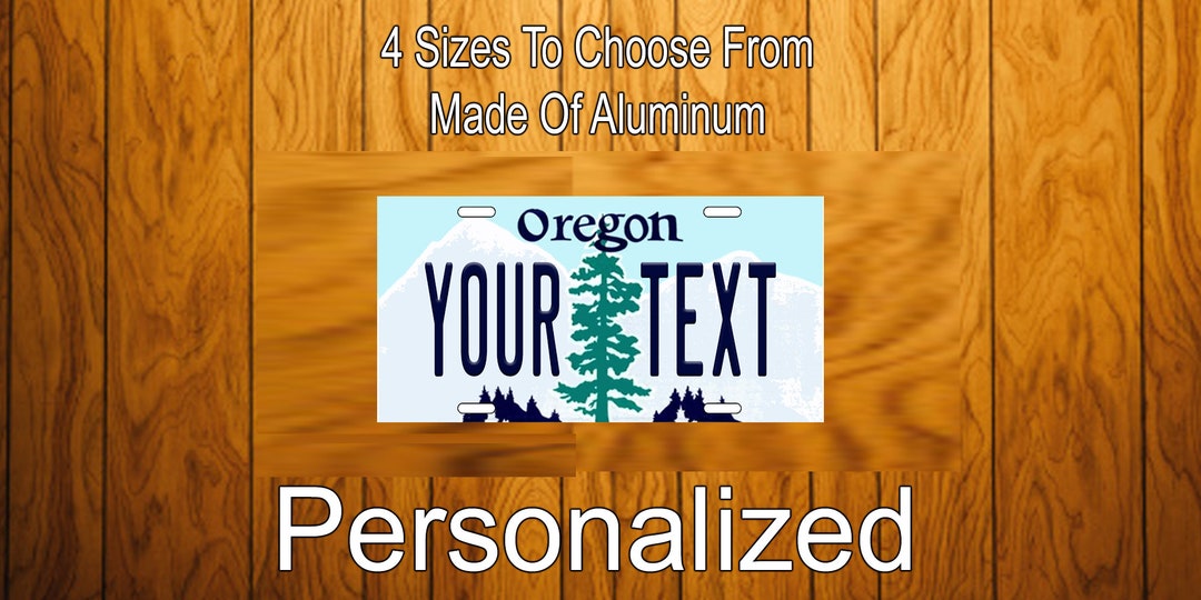 Oregon License Plate Vanity License Plate Novelty License Plate Any ...