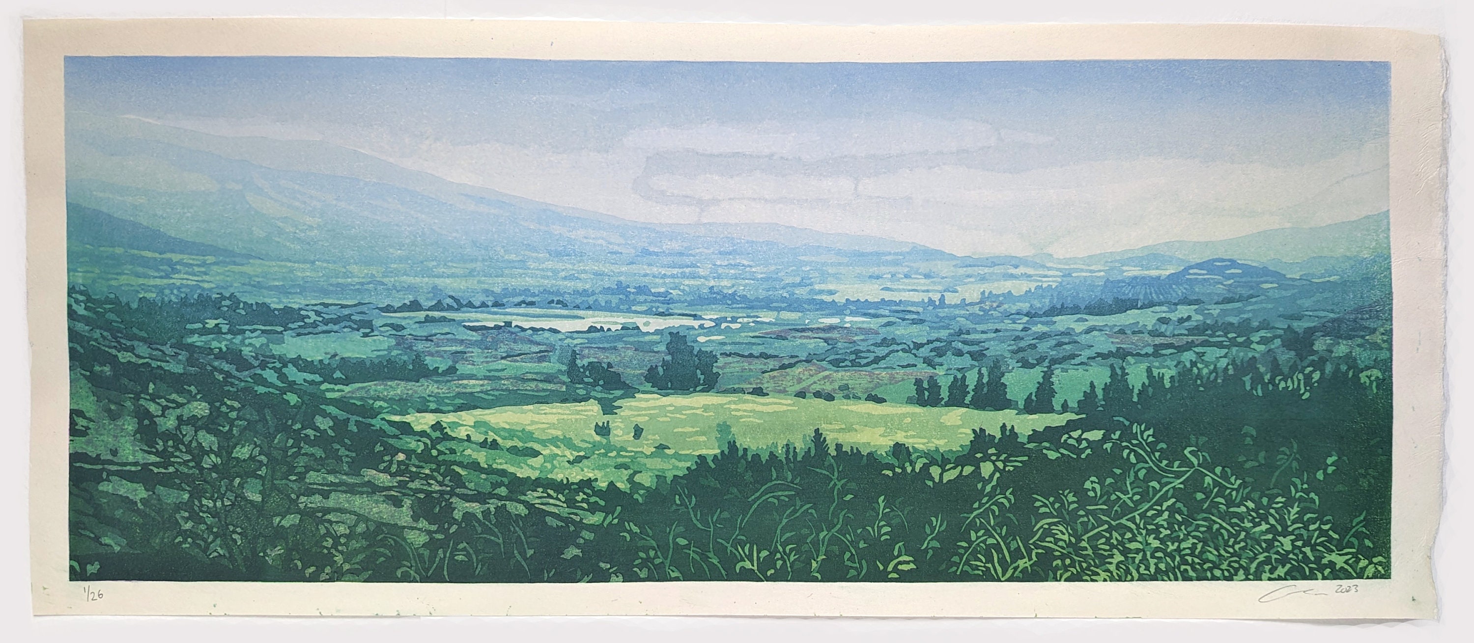 Woodblock Print- "el Paradiso", Original Moku Hanga Limited Edition ...