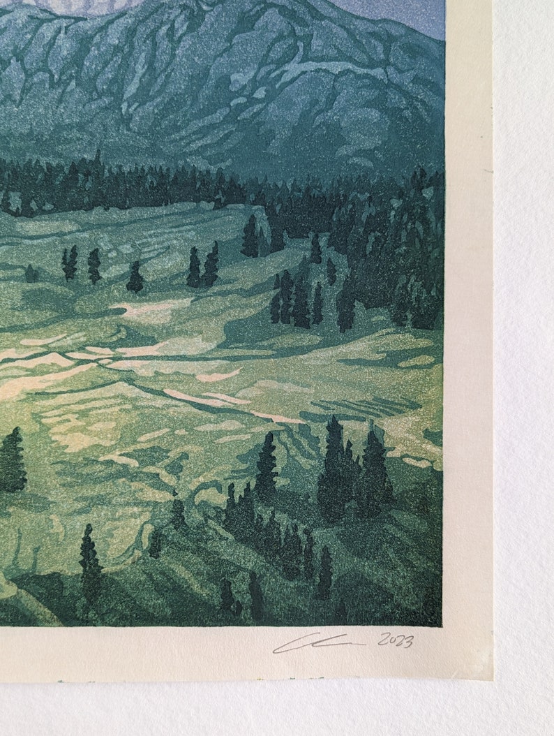 Woodblock Print ascension Original Moku Hanga - Etsy