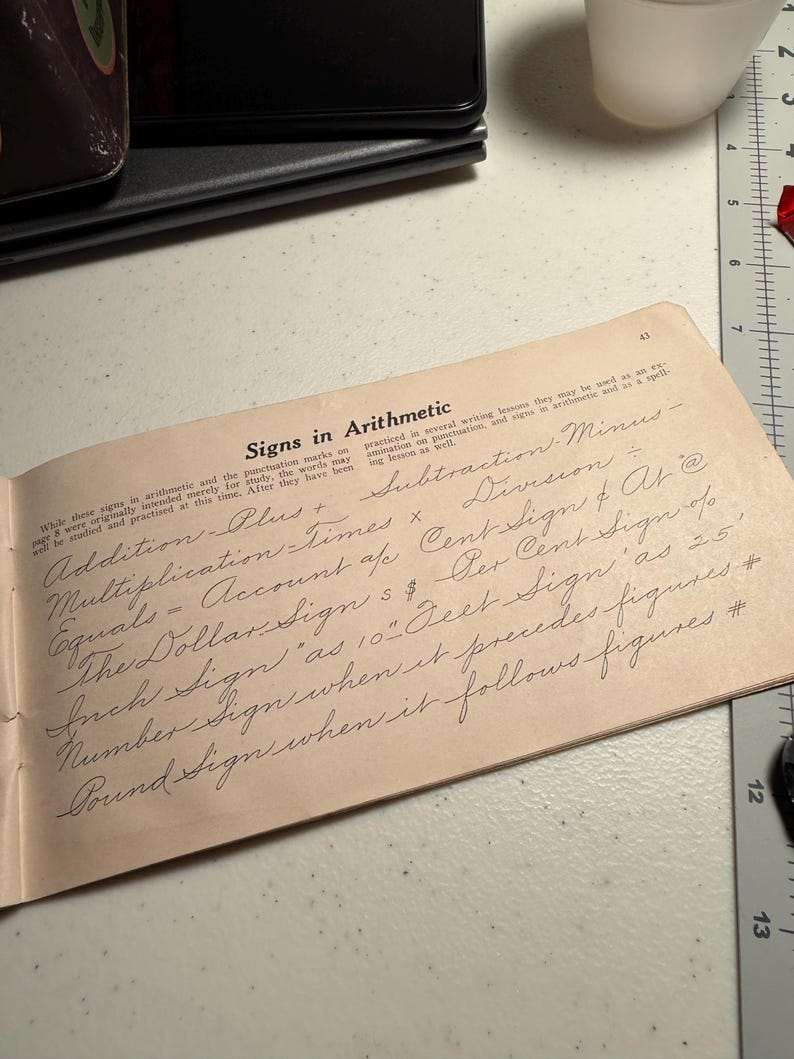 1926 Palmer Method Teachers Handwriting Instruction Booklet - Etsy