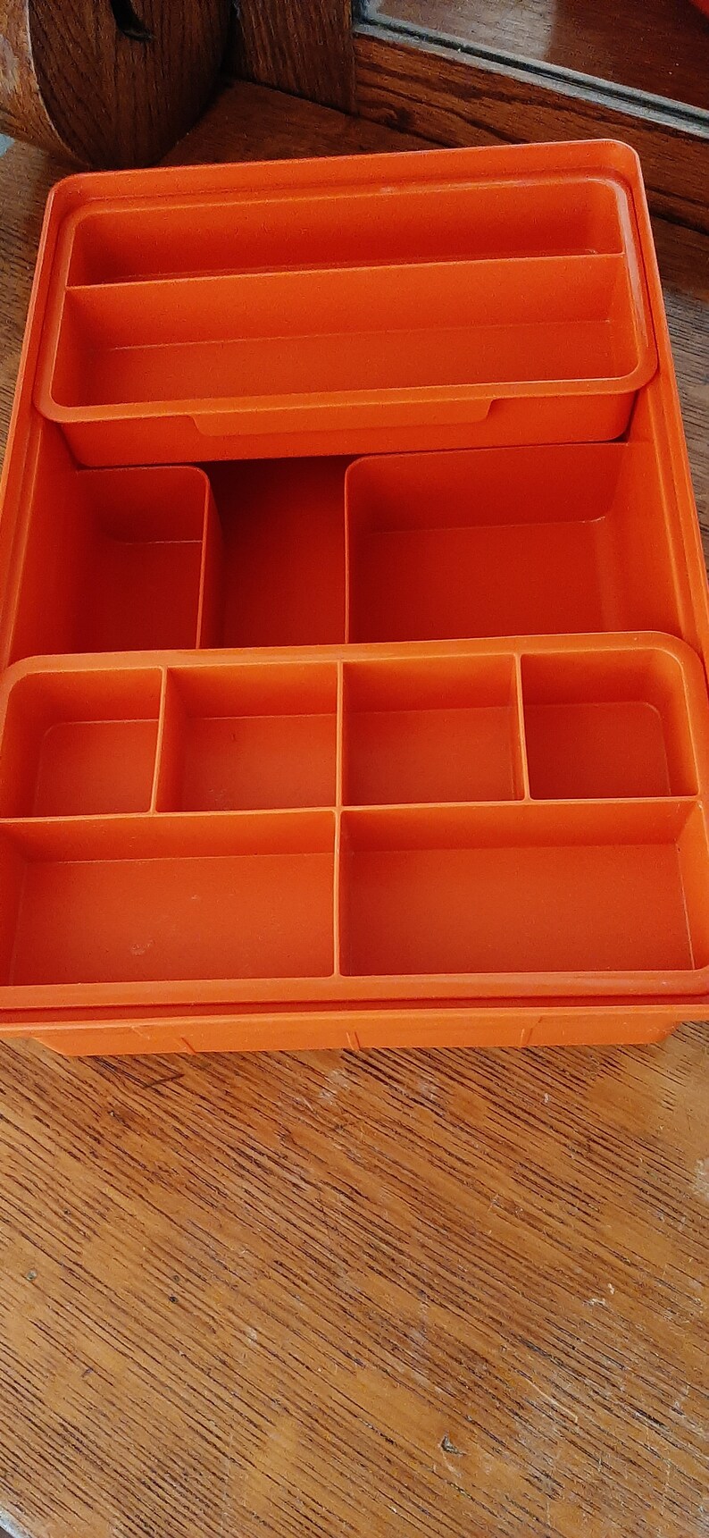 Tuppercraft Box by Tupperware in Orange - Etsy