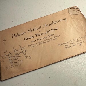 1926 Palmer Method Teachers Handwriting Instruction Booklet - Etsy