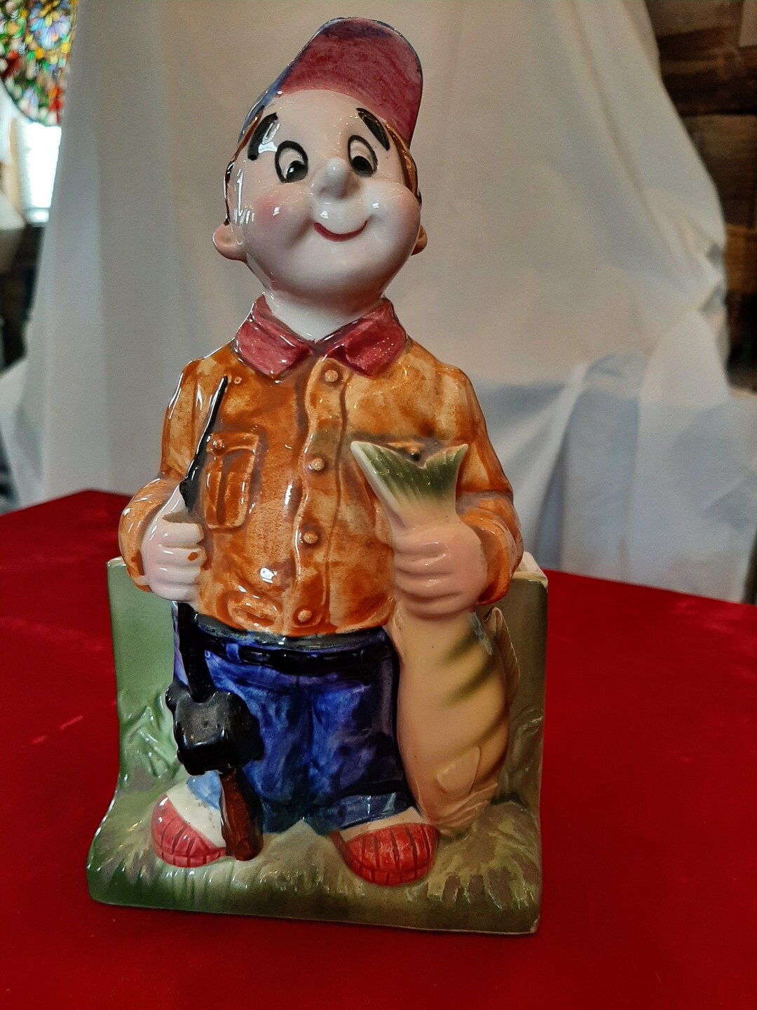 Vintage Inarco Fisherman Planter - Etsy