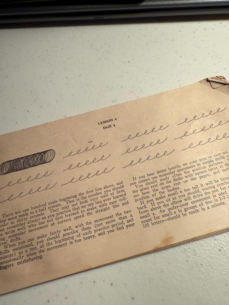 1926 Palmer Method Teachers Handwriting Instruction Booklet - Etsy