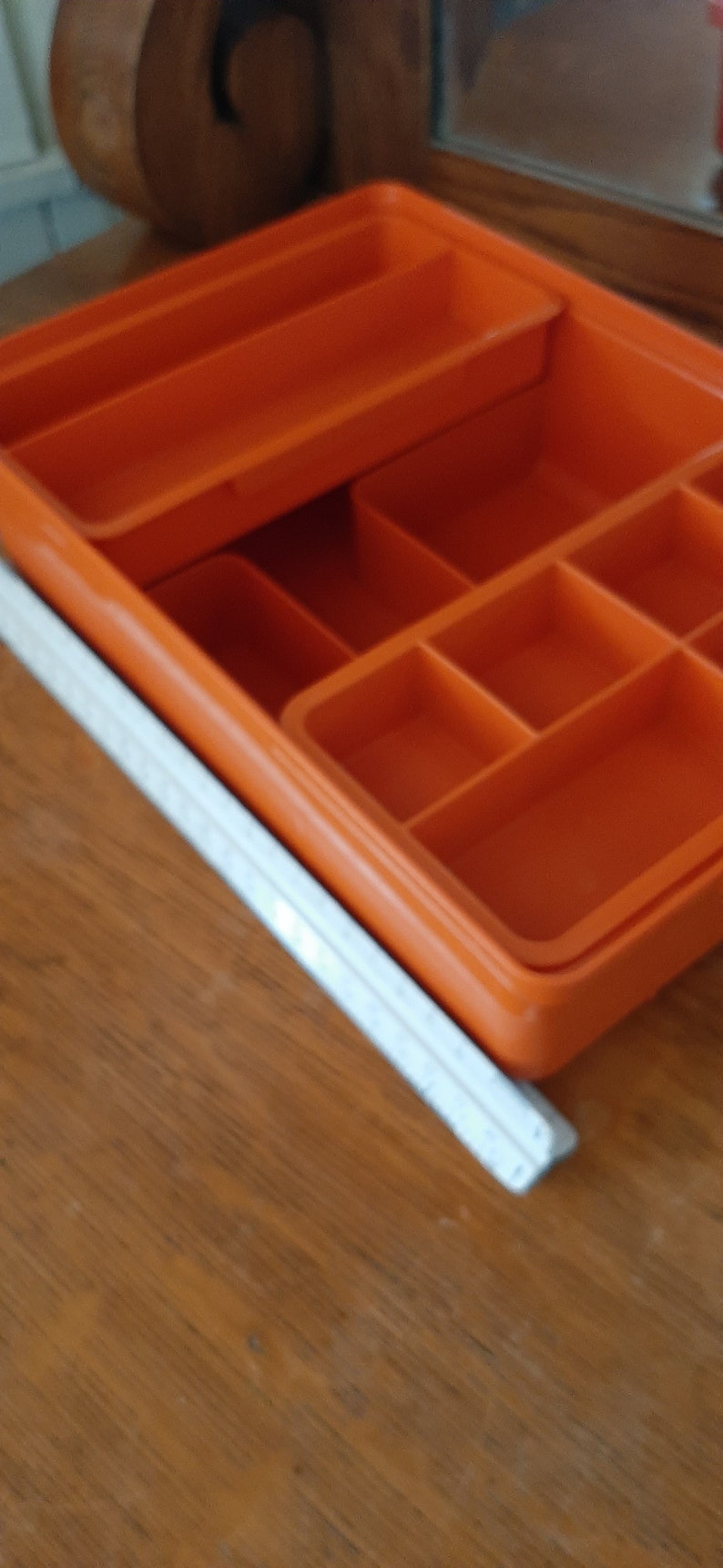 Tuppercraft Box by Tupperware in Orange - Etsy
