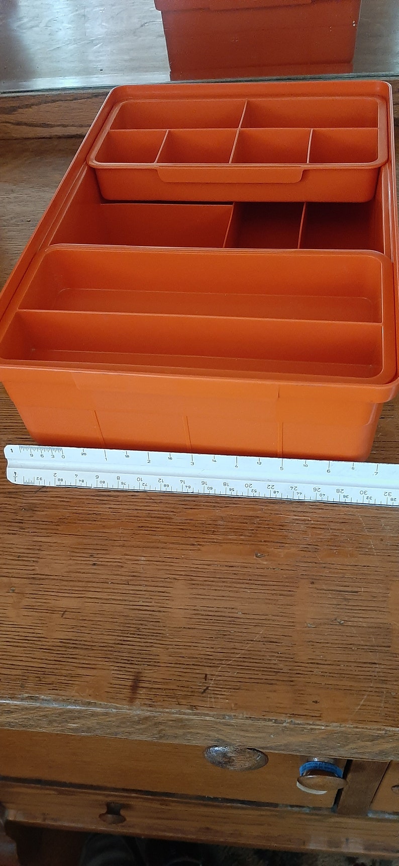 Tuppercraft Box by Tupperware in Orange - Etsy
