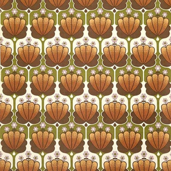 Vintage 70s Geometric Wallpaper - Etsy