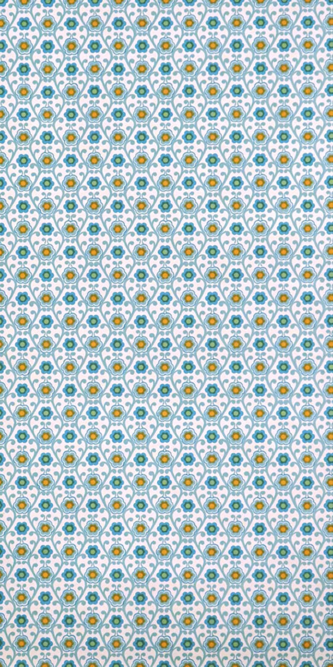 70s Flower Wallpaper 1035B Running Meter or Roll / Vintage Floret ...