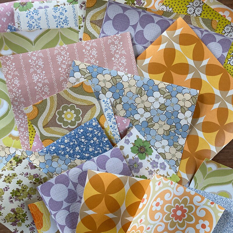 Wallpaper Scraps - Etsy