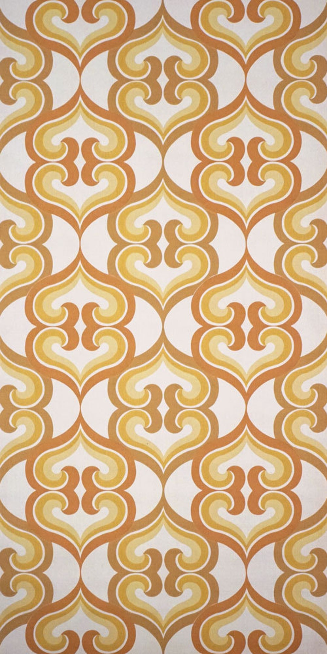 70er Tapete #1407A - Meter oder Rolle / vintage geometric wallpaper ...