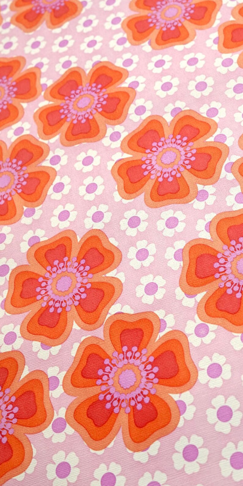 70s Flower Wallpaper 1414 per Meter or Roll / Vintage - Etsy