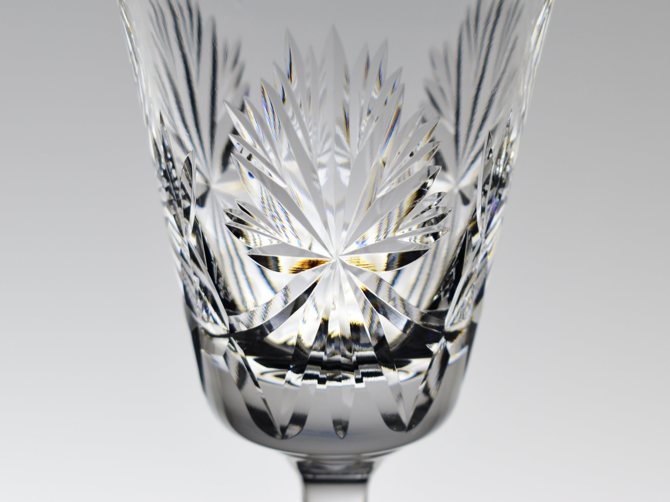 Vintage Edinburgh Crystal Sherry Glasses, Star of Edinburgh Pattern ...