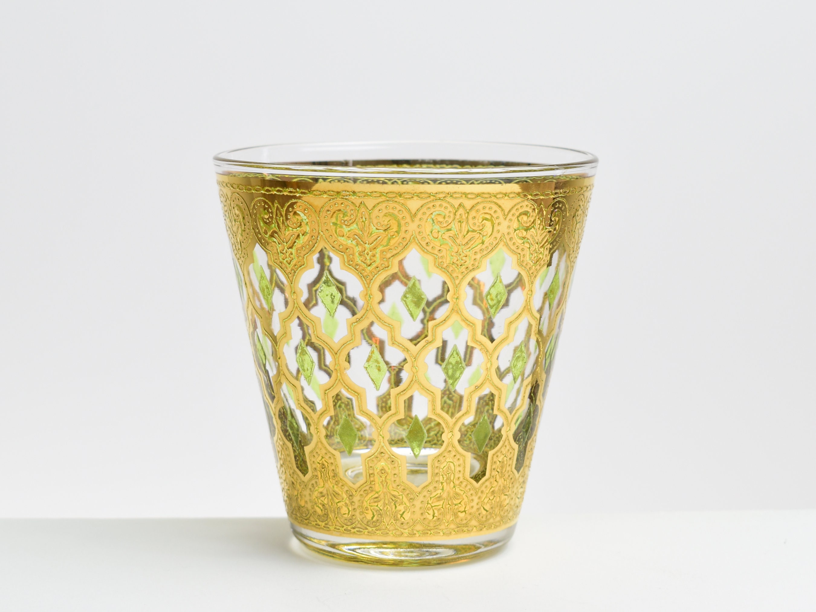 Vintage Culver Valencia Double Old Fashioned Glasses Culver Glasses ...