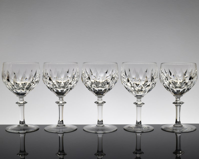 Vintage Gorham Crystal La Scala Wine Glasses Crystal Stemware Wedding ...