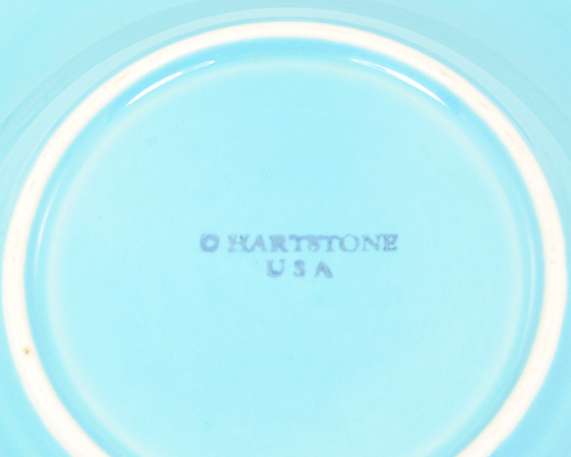 Vintage Hartstone USA Turquoise Bowls Turquoise Dinnerware Retro Bowls ...