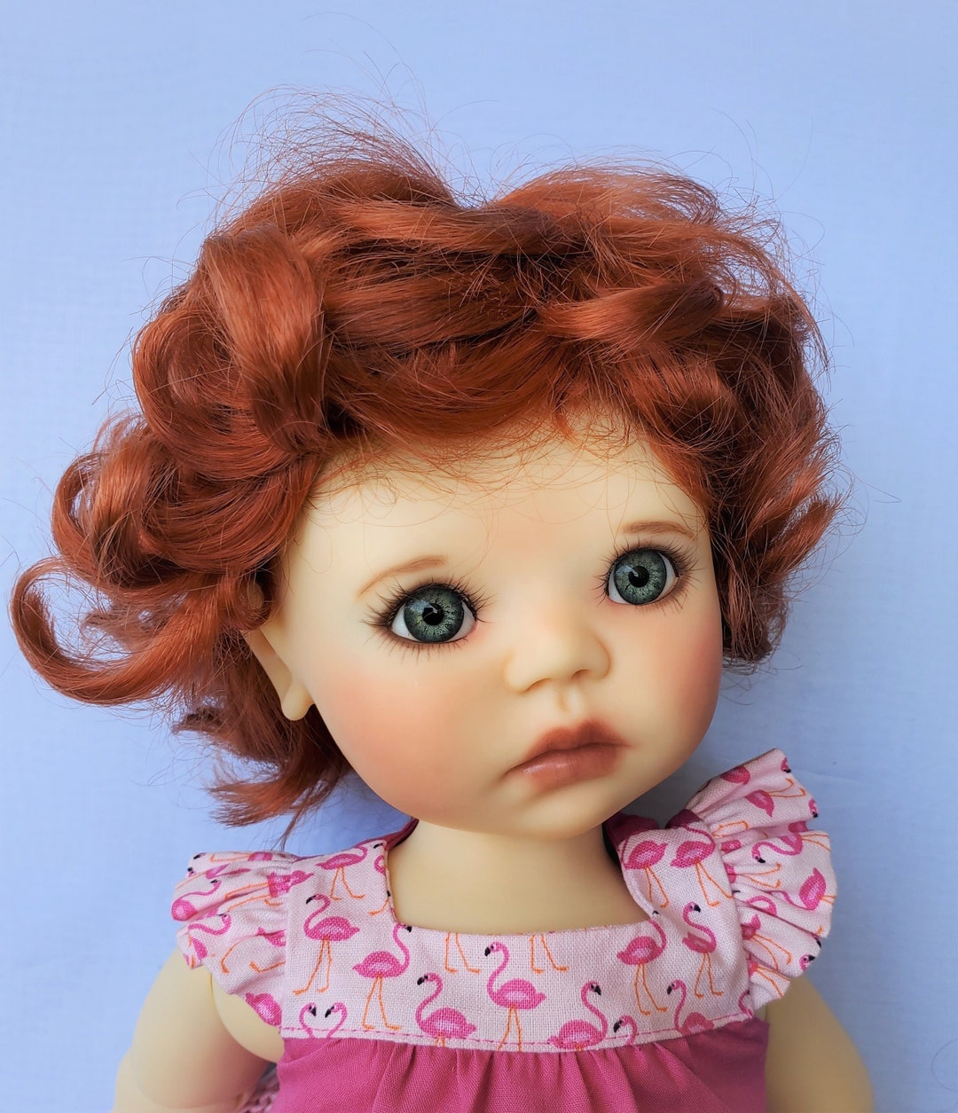 Red doll wig store