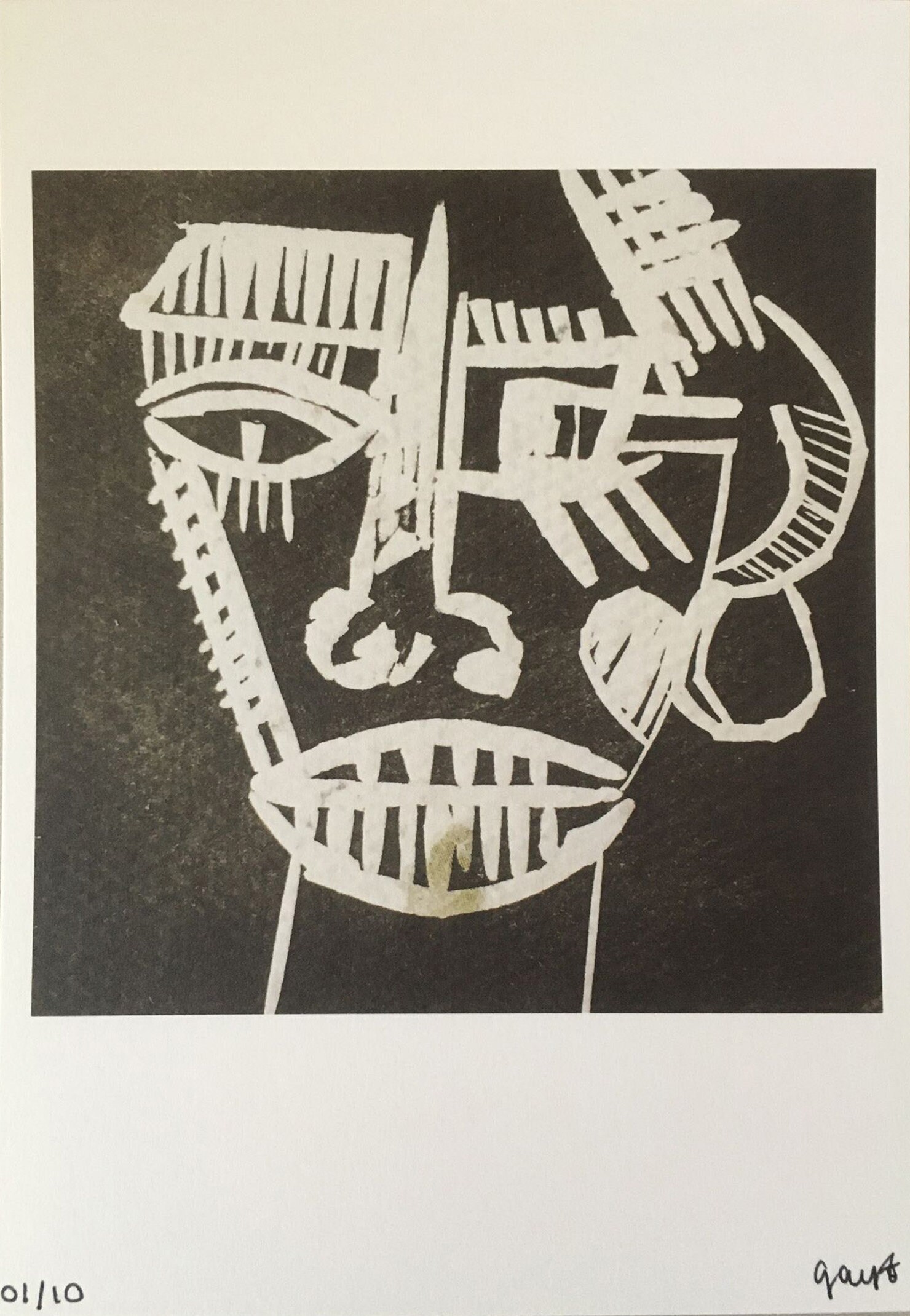 African Mask | Handprinted Linocut | Digital Print - Etsy