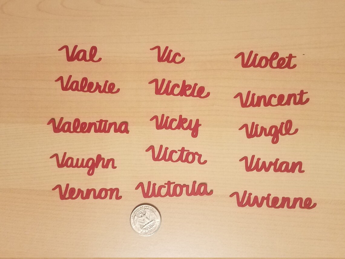 Handwritten V Names Choose your Name beginning with V - Etsy.de