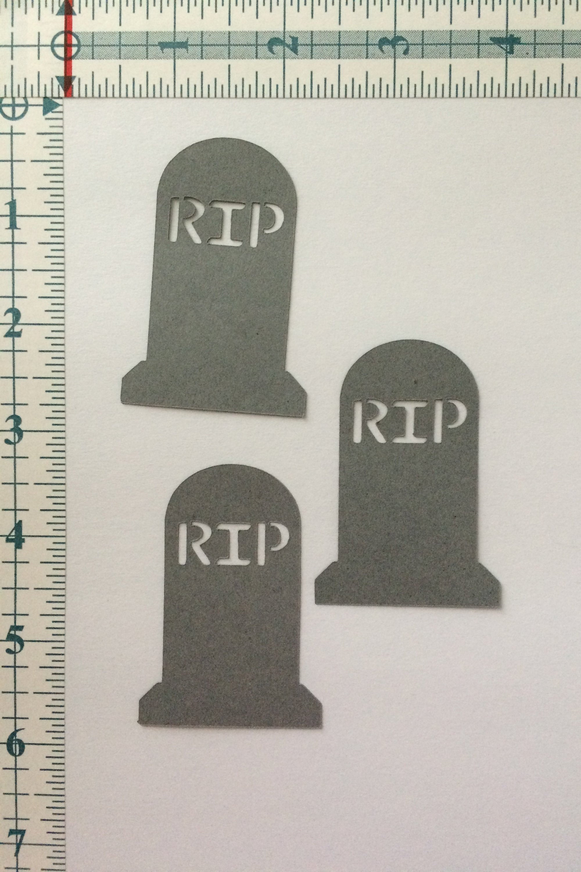 Halloween RIP Tombstone With RIP Cut Out Card Stock Image - Etsy