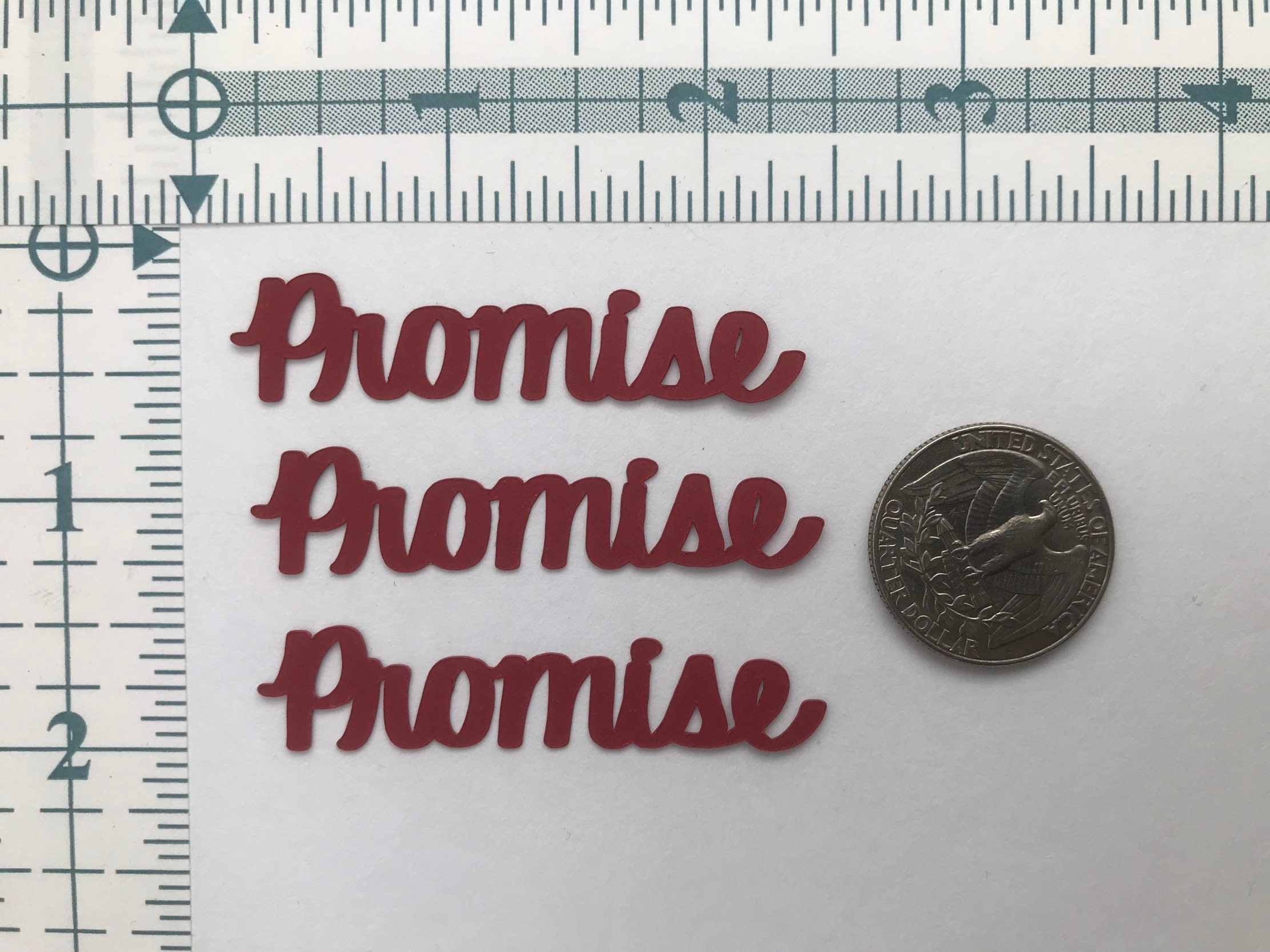Promise 100 piece handwritten word confetti table scatter | Etsy